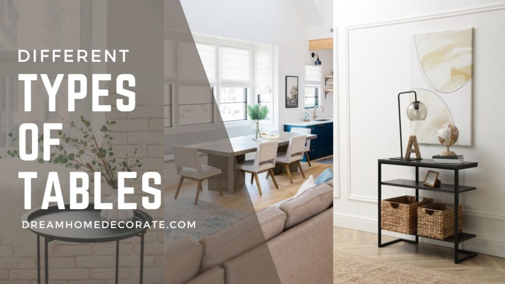 4 Different Types Of Tables